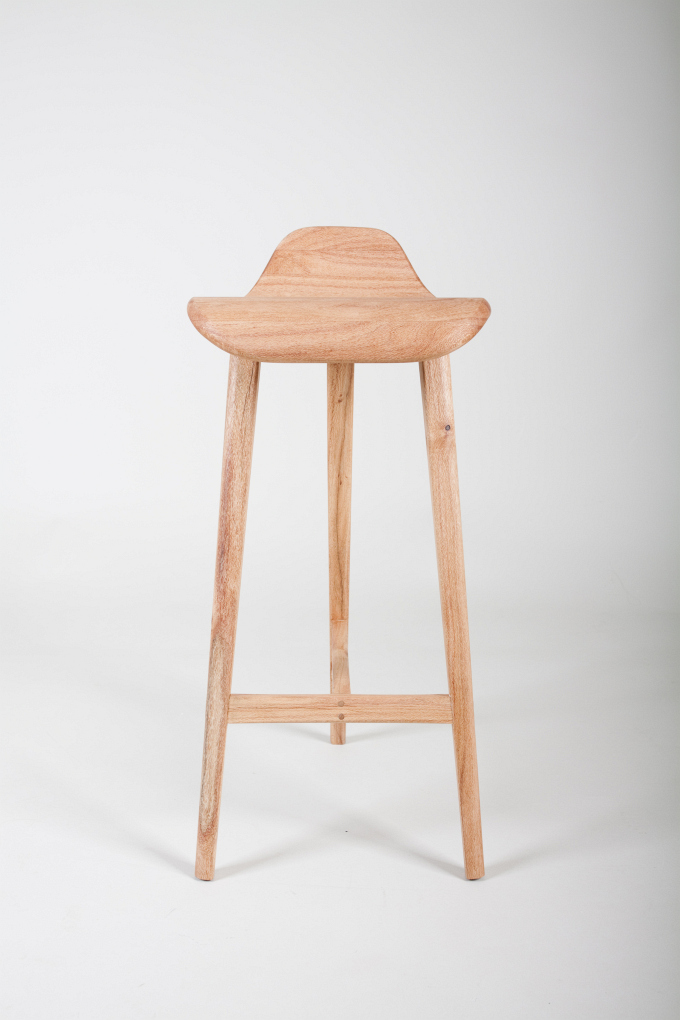 Trio of Saddleback Stools - Phoebe Everill - Furniture Maker
